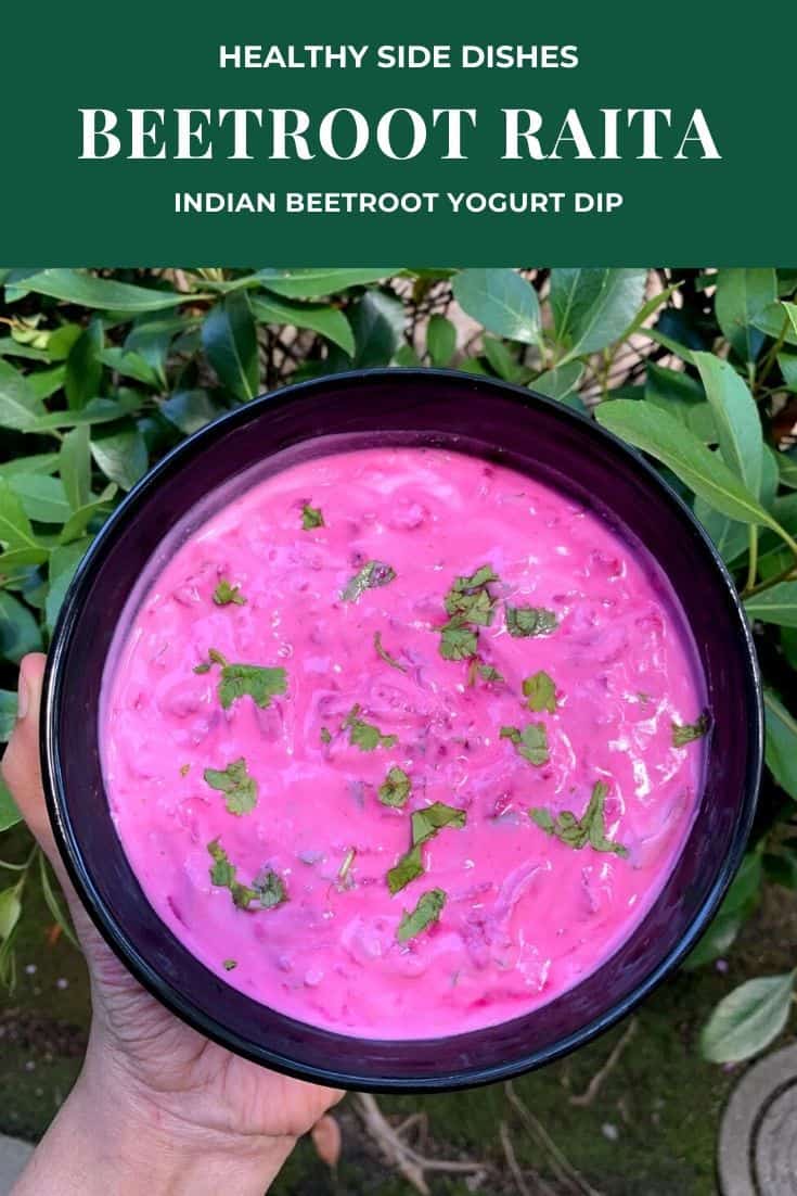 Beetroot Raita (Indian Beet Yogurt Dip) - Indian Veggie Delight