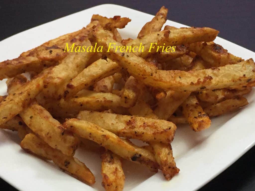 Crispy Masala French Fries Recipe|Potato French Fries - Indian Veggie ...