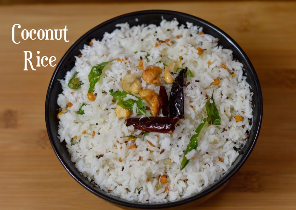 Coconut Rice|Quick and Easy Rice Recipe|South Indian Recipe - indian ...