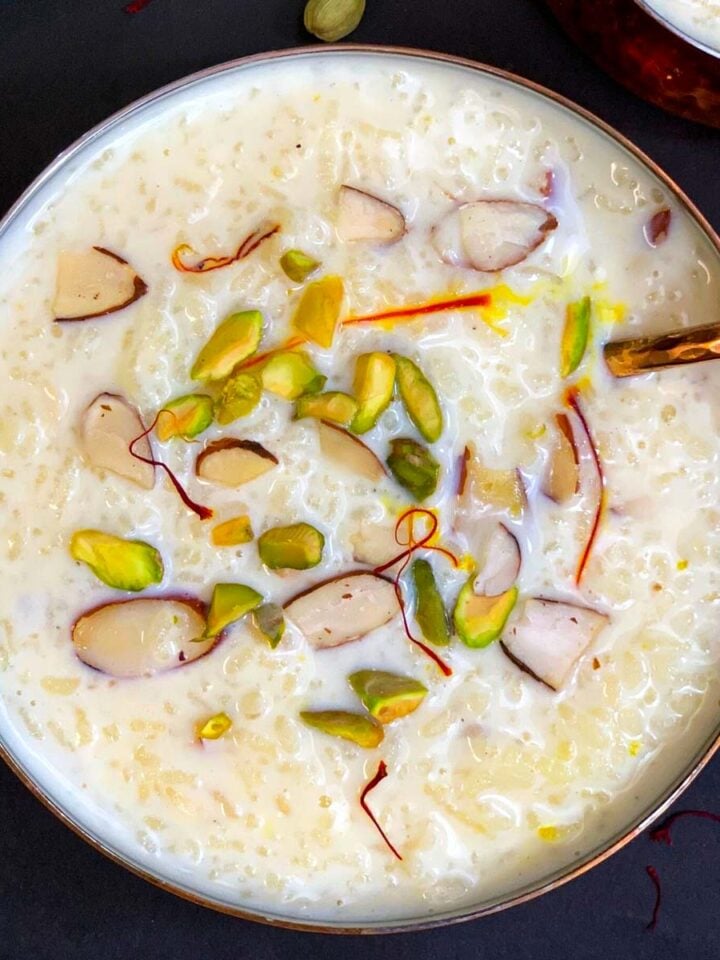 Sabudana Kheer (Tapioca Pudding) - Instant Pot - Indian Veggie Delight