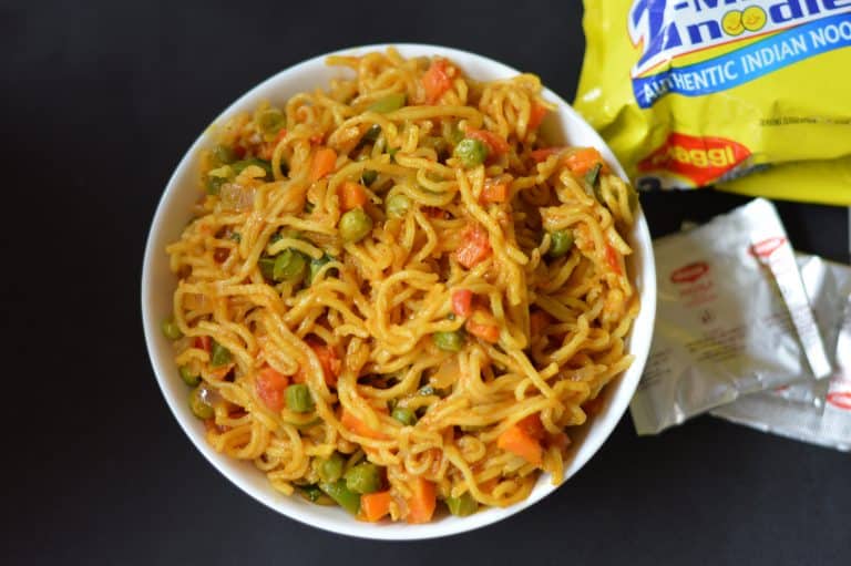 Vegetable Masala Maggi | Maggi Noodles - Indian Veggie Delight