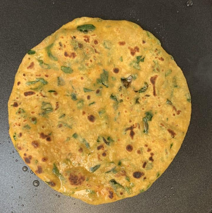 Drumstick Leaves Paratha (Moringa Paratha) - Indian Veggie Delight