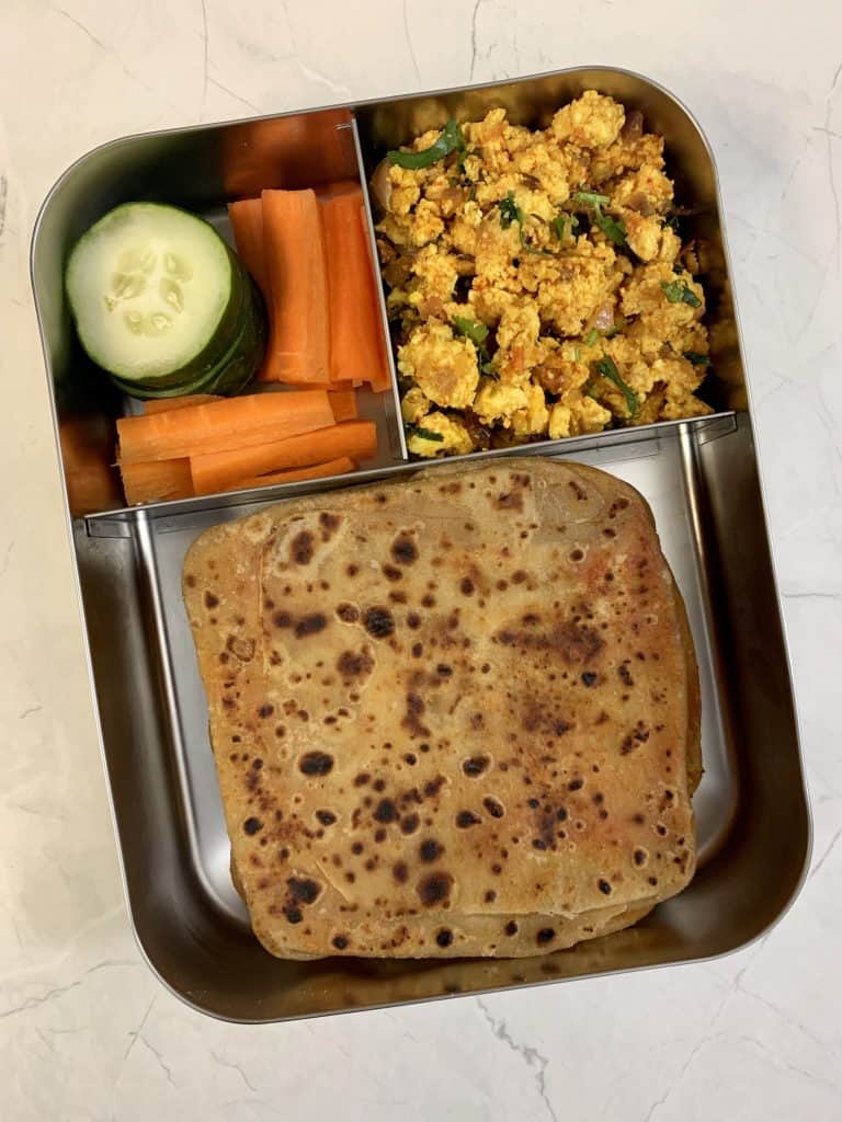 Healthy Indian Kids Lunch Box Recipes - Indian Veggie Delight