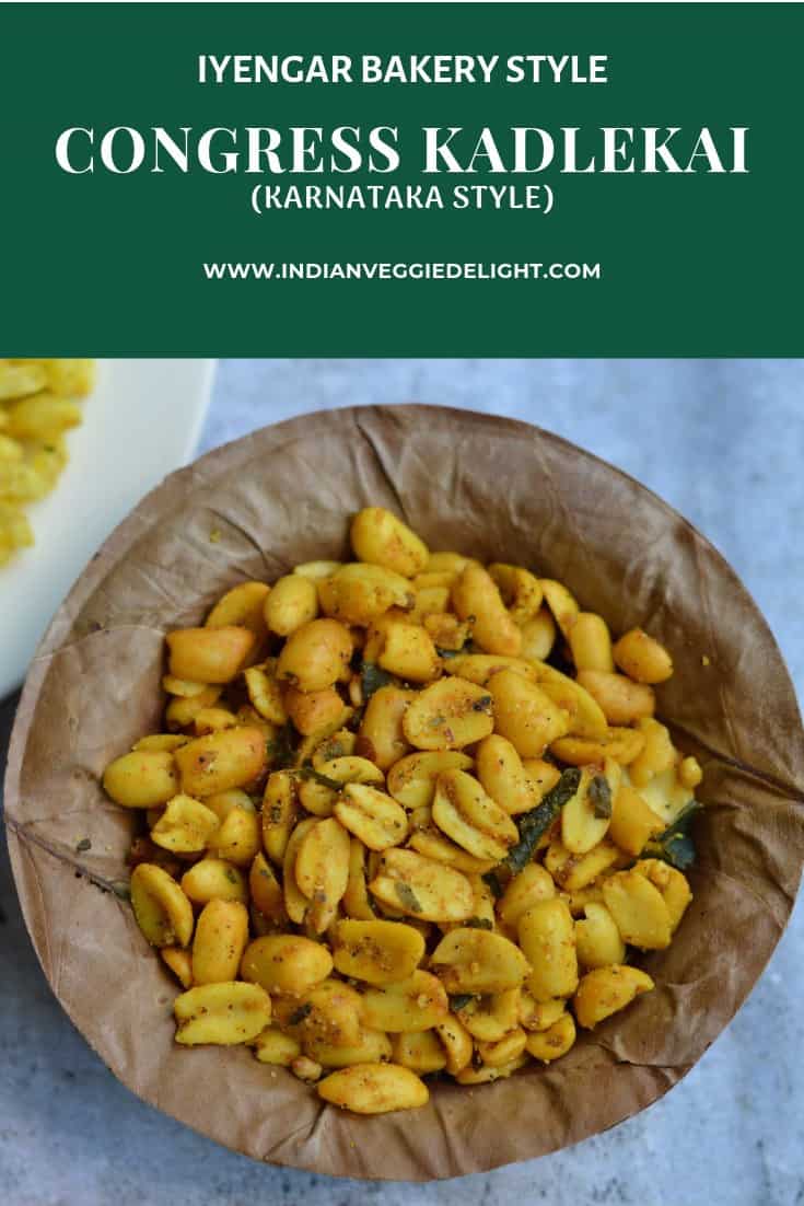 Congress Kadlekai Recipe - Indian Veggie Delight