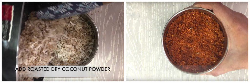 Dry Coconut Chutney Powder + Video - Indian Veggie Delight