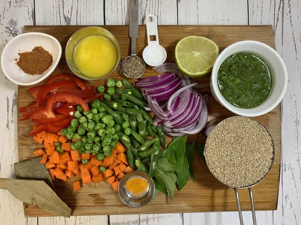 Millet Pulao Recipe (Kodo Millet Pulao) - Indian Veggie Delight