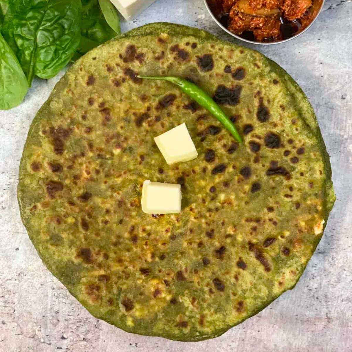 Palak Paratha Recipe