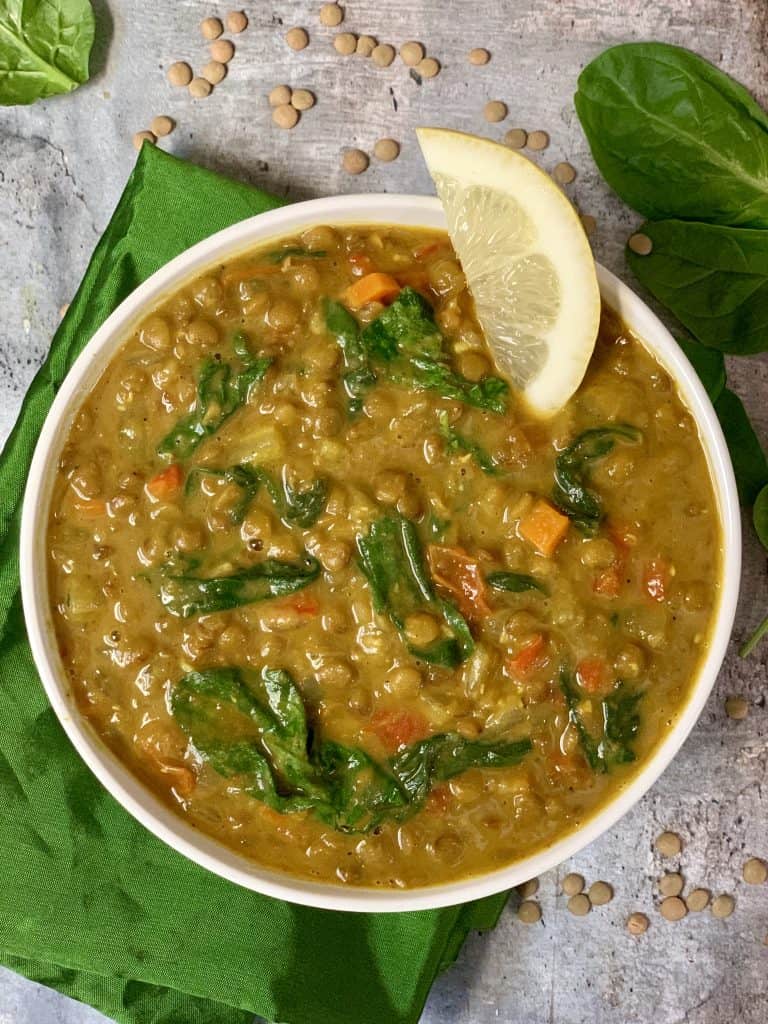 Best Instant Pot Lentil Soup - Indian Veggie Delight