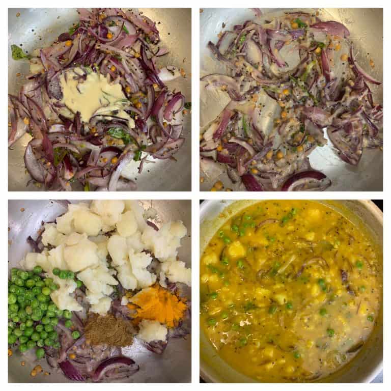 Potato Sagu Recipe (Bombay Sagu for Poori) - Indian Veggie Delight