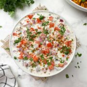 Onion Tomato Raita Recipe - Indian Veggie Delight