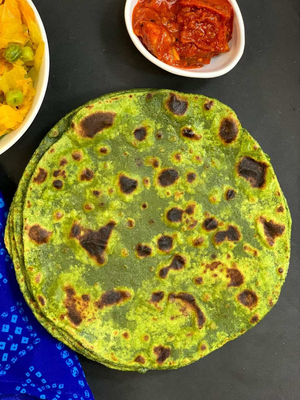 Palak Paratha (Spinach Paratha) - Indian Veggie Delight