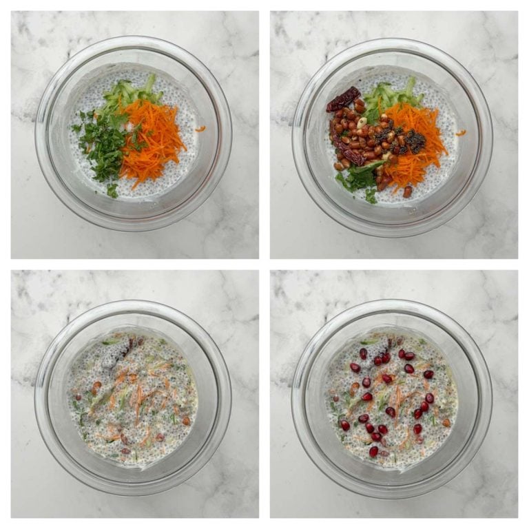 Chia Seeds Curd Rice (Keto Curd Rice) - Indian Veggie Delight