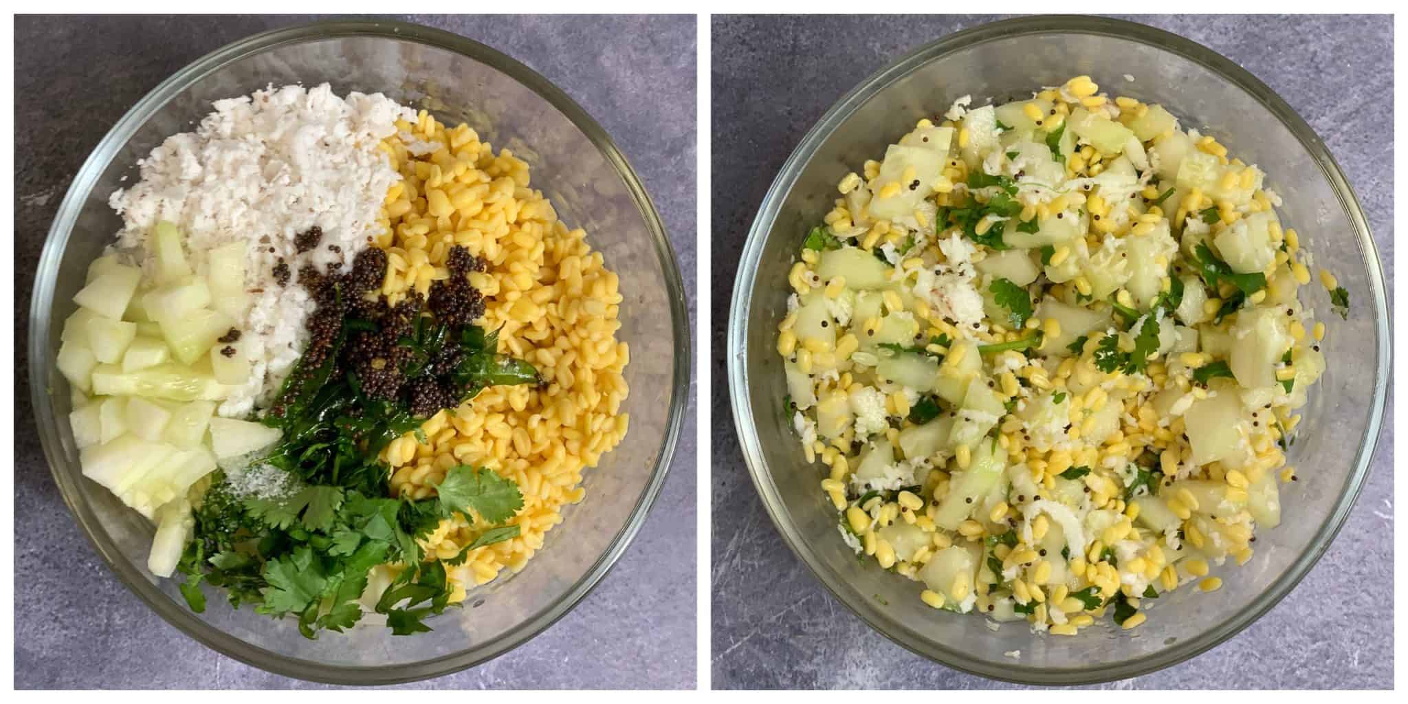 Hesaru Bele Southekayi Kosambari - Indian Veggie Delight