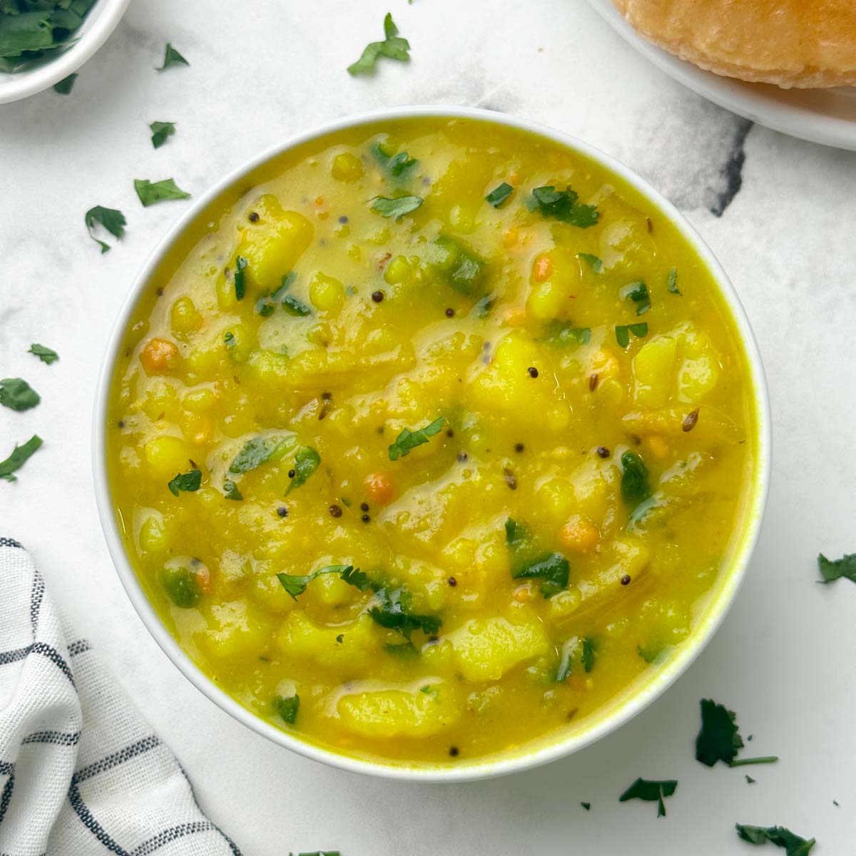 Potato Sagu Recipe (Bombay Sagu for Poori) - Indian Veggie Delight