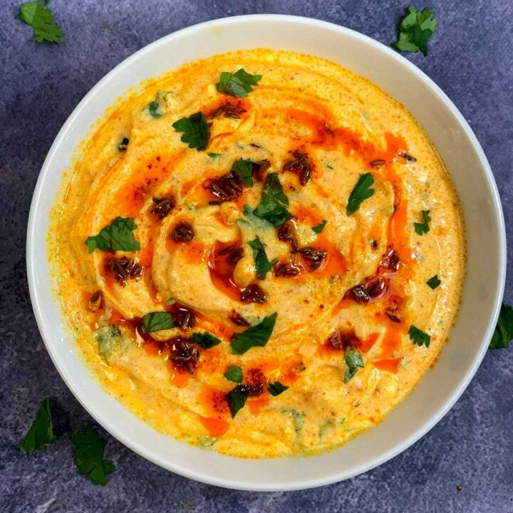 Dahi Tadka (Spiced Yogurt Curry) - Indian Veggie Delight