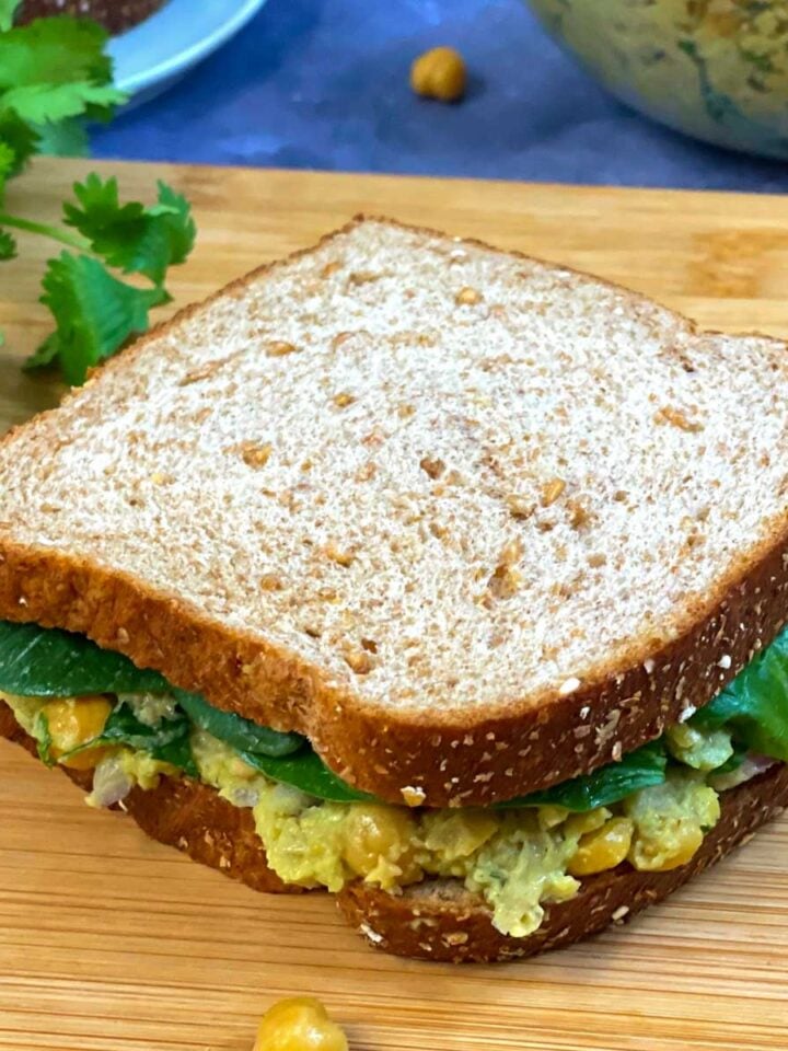 Veg Cream Cheese Sandwich - Indian Veggie Delight