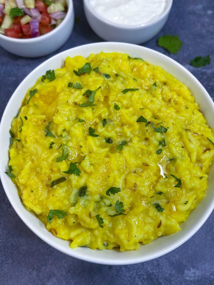 Instant Pot Khichdi (Rice and Lentil Porridge) - Indian Veggie Delight