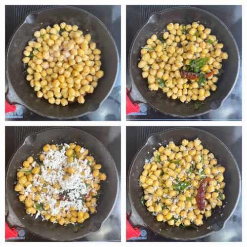 Chana Sundal | Chickpea Sundal - Indian Veggie Delight