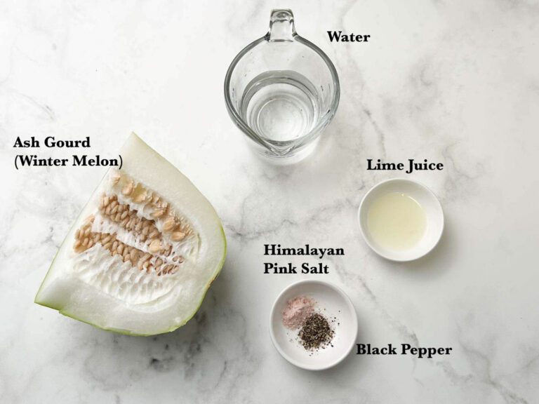 Ash Gourd Juice (Winter Melon Juice) - Indian Veggie Delight