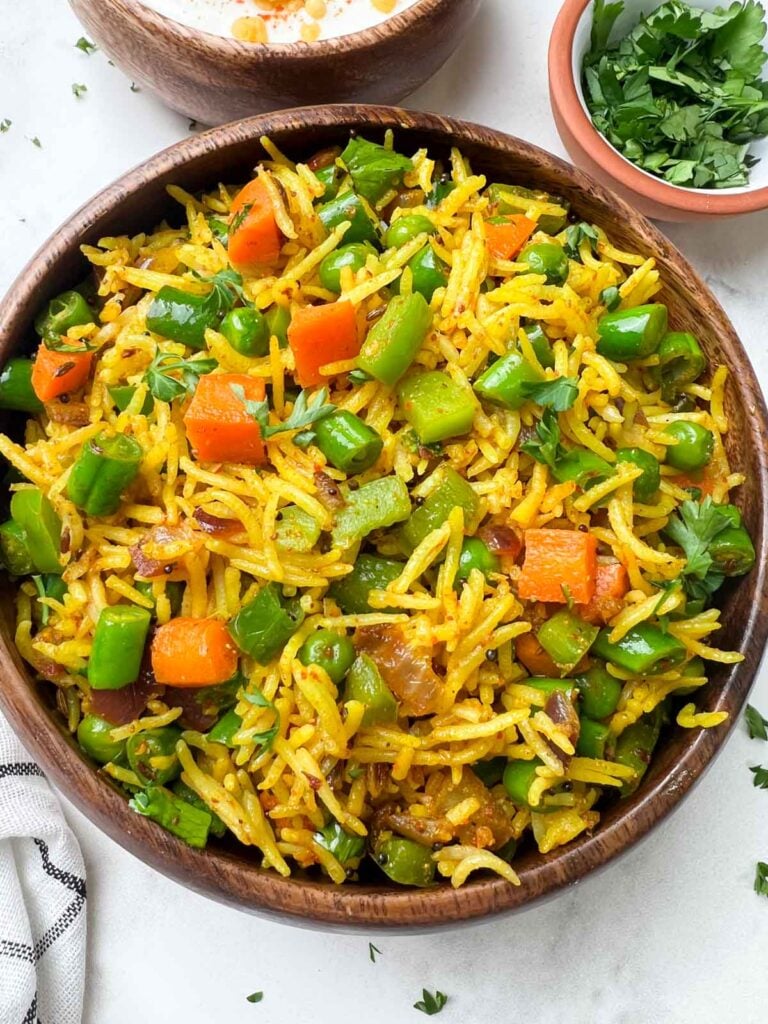 Masala Rice Recipe - Indian Veggie Delight