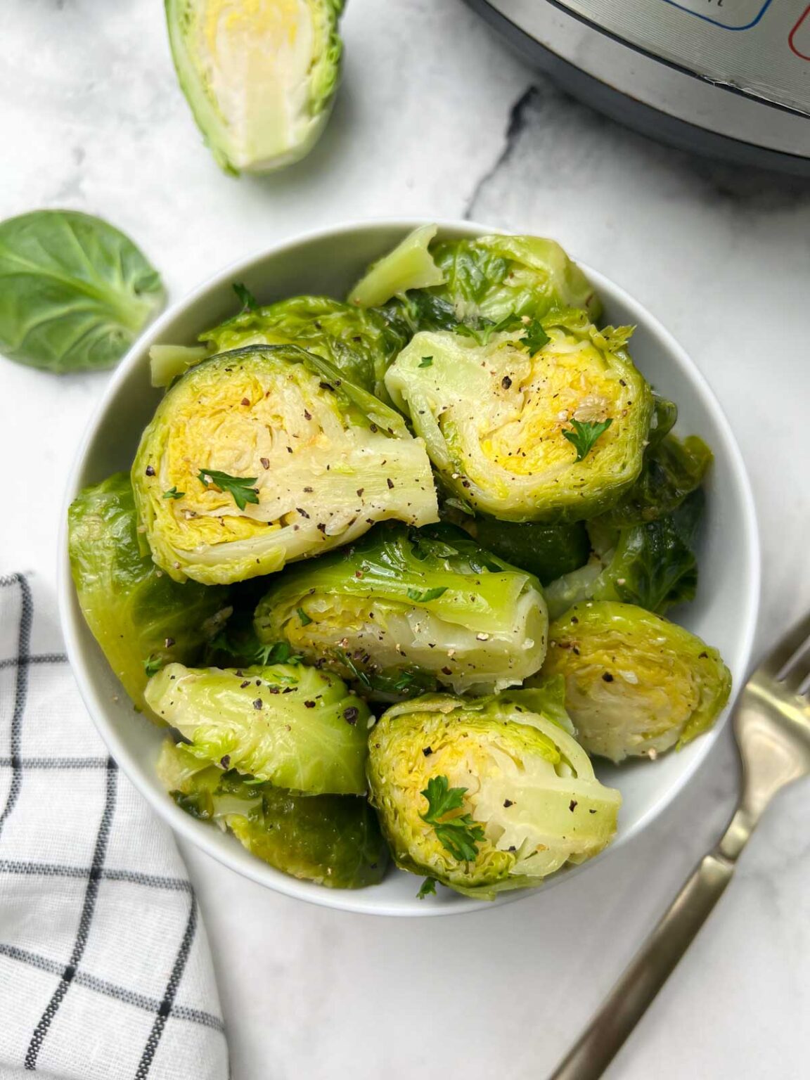 Instant Pot Brussels Sprouts - Indian Veggie Delight