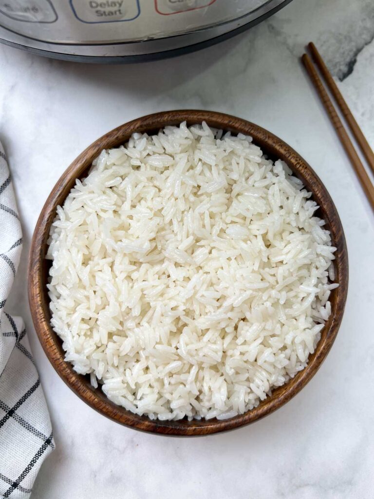 Instant Pot Coconut Rice - Indian Veggie Delight