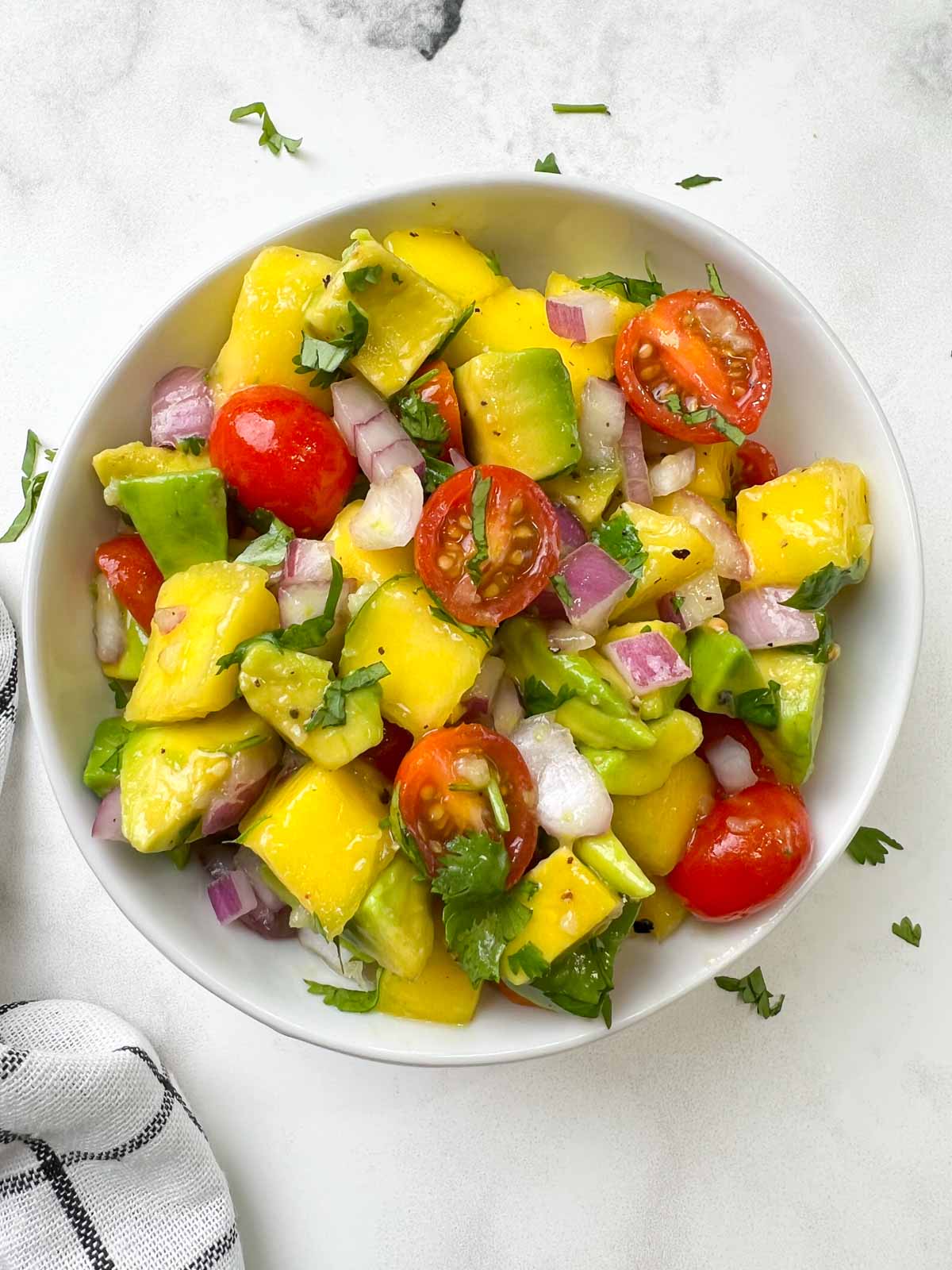 Avocado Mango Salad Indian Veggie Delight