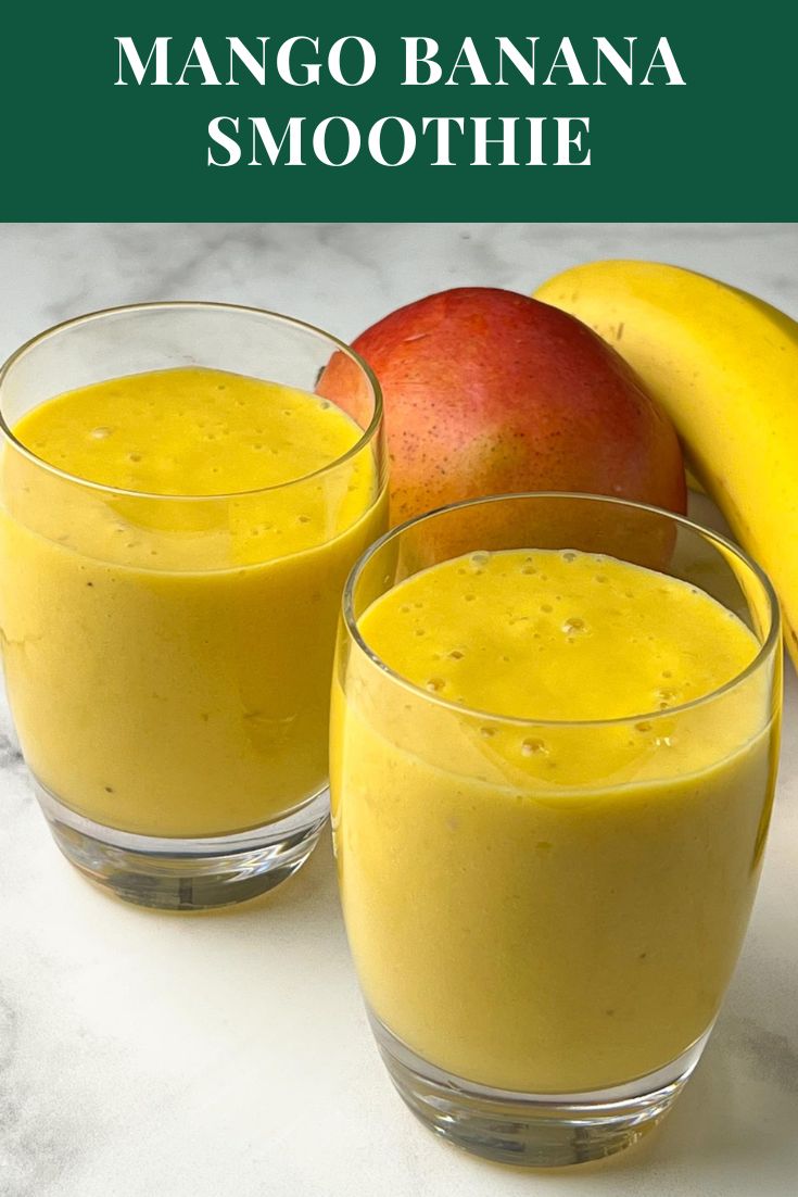 Mango Banana Smoothie Indian Veggie Delight