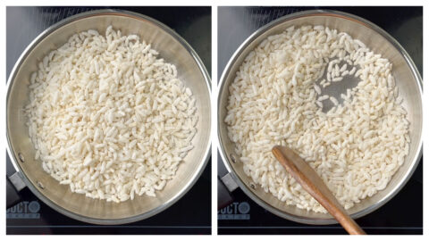 Masala Puffed Rice Recipe (Garlic Puffed Rice) - Indian Veggie Delight