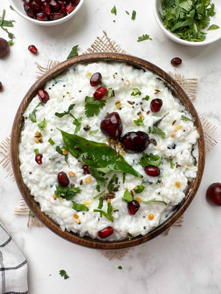 Curd Rice Recipe (Restaurant Style) - Indian Veggie Delight