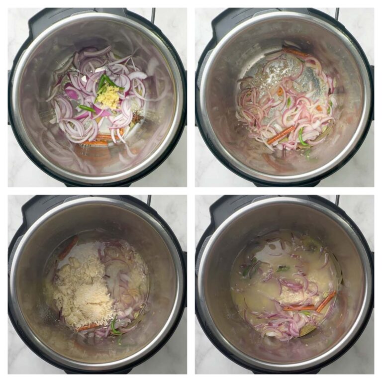 Instant Pot Ghee Rice (South Indian) - Indian Veggie Delight
