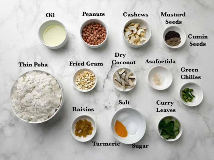 Poha Chivda Recipe (Namkeen) - Indian Veggie Delight