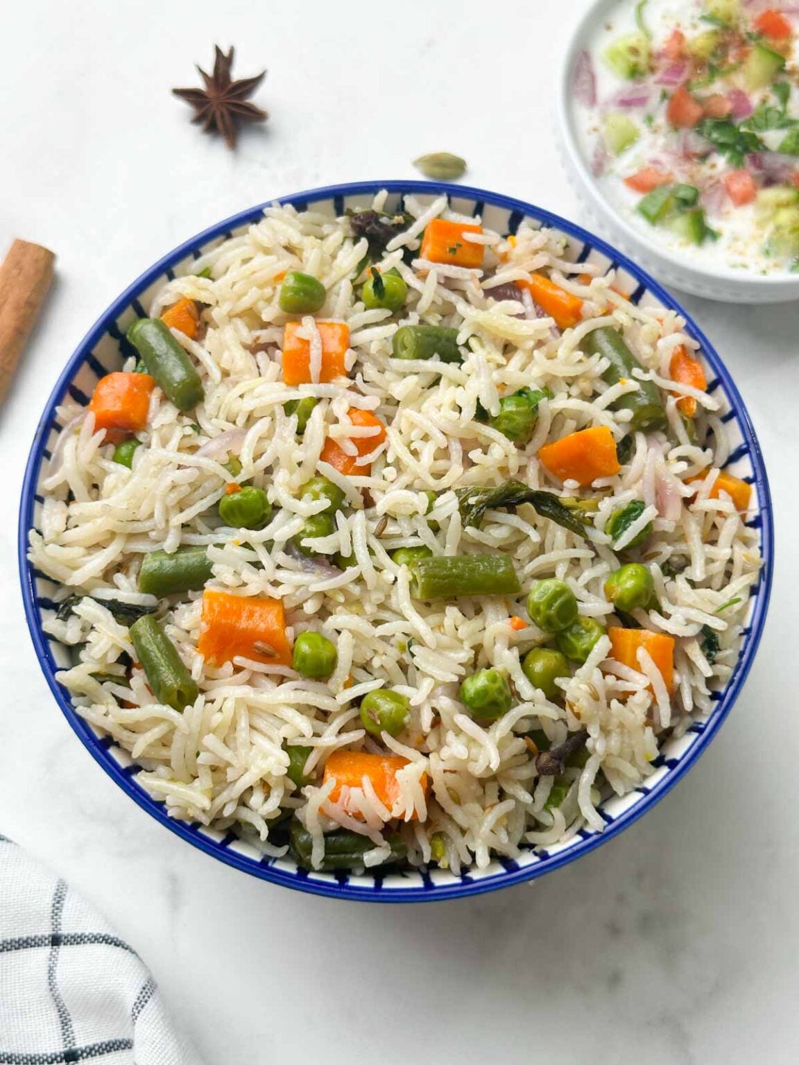 Vegetable Rice Pulao/Pilaf - Instant Pot - Indian Veggie Delight