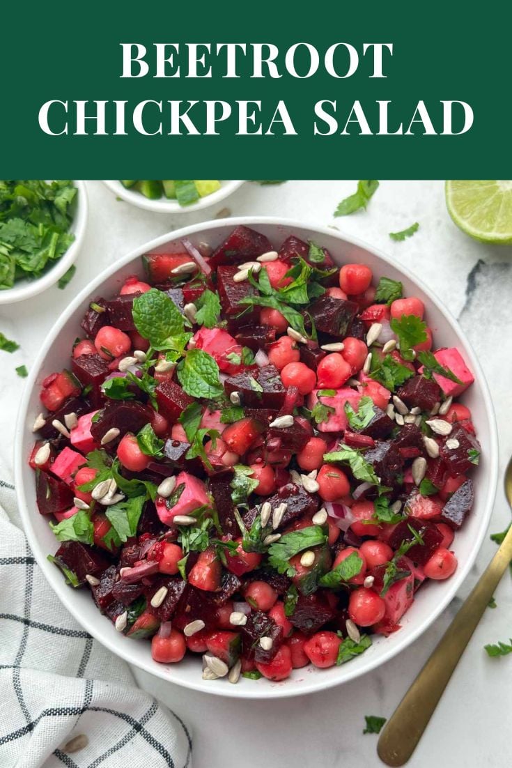 Beetroot Chickpea Salad - Indian Veggie Delight