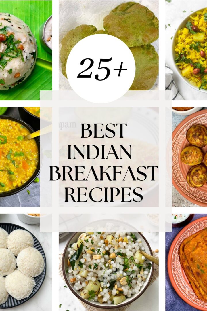 Indian Breakfast Recipes - Indian Veggie Delight