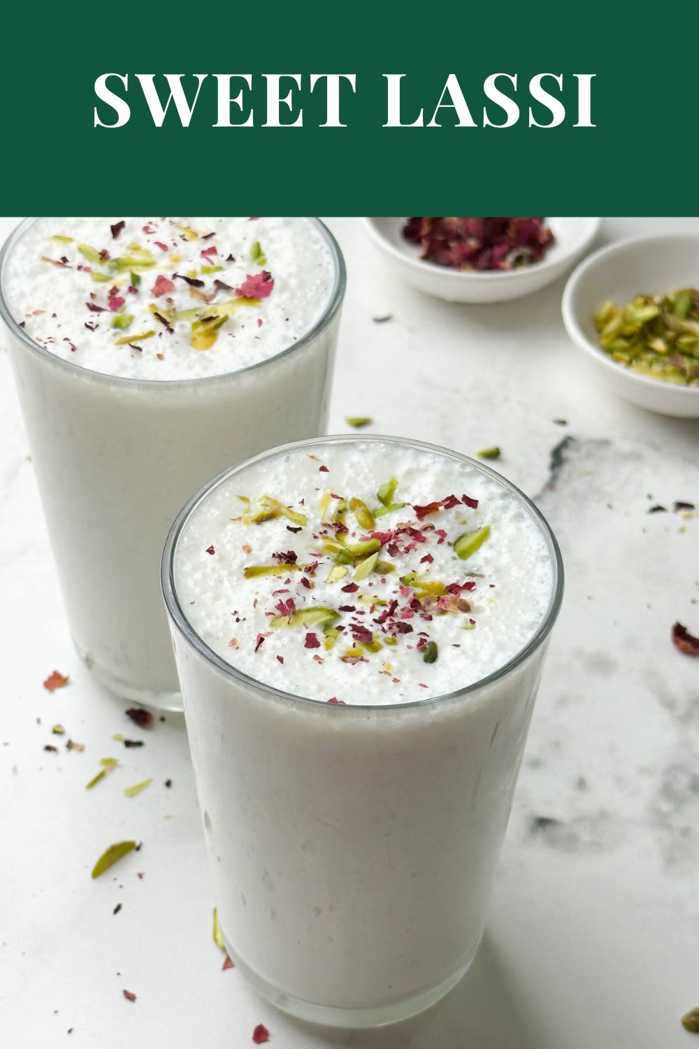Sweet Lassi Recipe (Indian Yogurt Drink) - Indian Veggie Delight