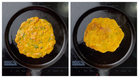 Besan Chilla (Savory Gram Flour Pancakes) - Indian Veggie Delight
