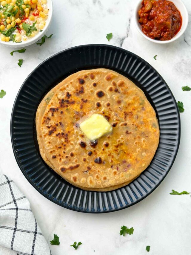 Paneer Paratha - Indian Veggie Delight