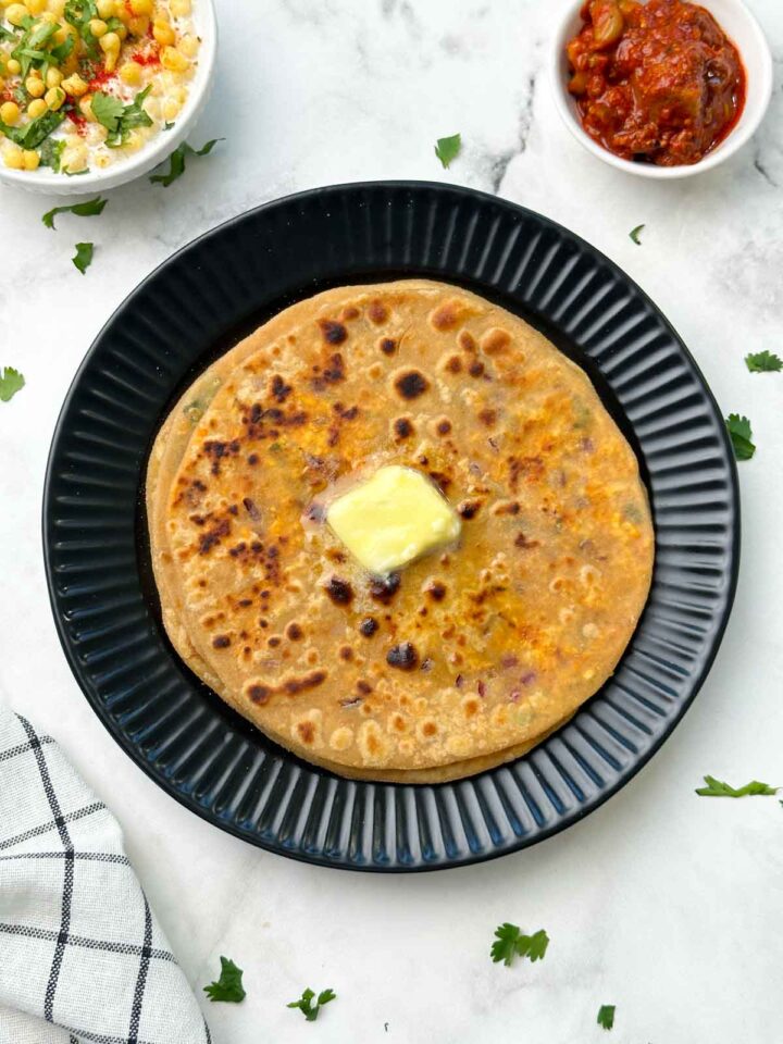 Paneer Paratha - Indian Veggie Delight
