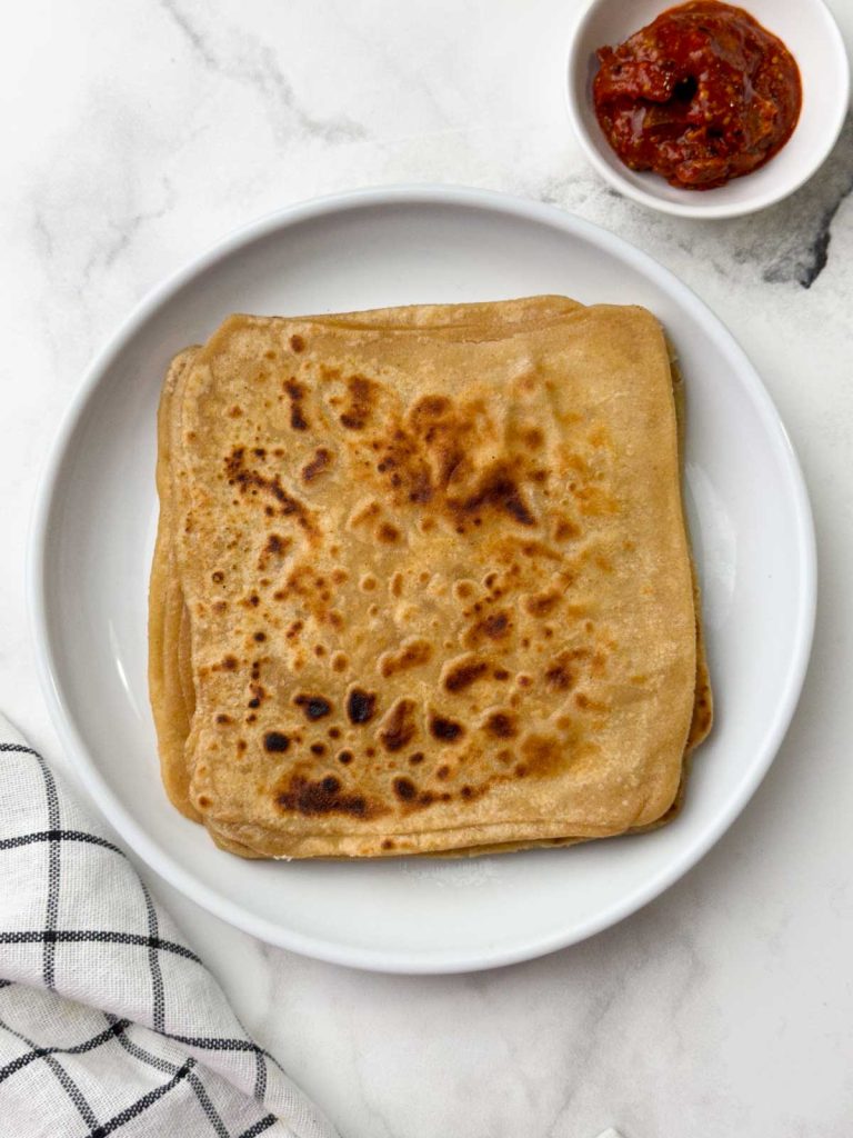 Plain Parathas | Indian Flatbreads - Indian Veggie Delight