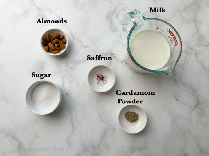 Badam Milk Recipe | Badam Doodh - Indian Veggie Delight