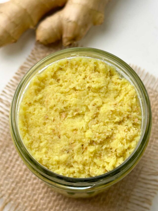 How to Make Ginger Paste - Indian Veggie Delight