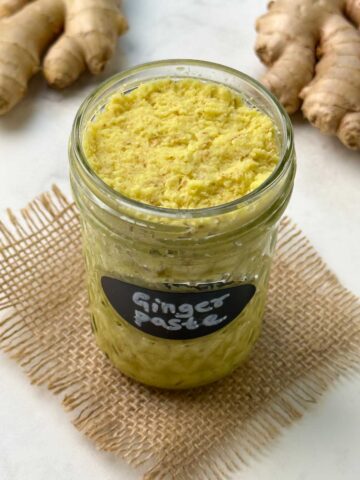 How to Make Ginger Paste - Indian Veggie Delight