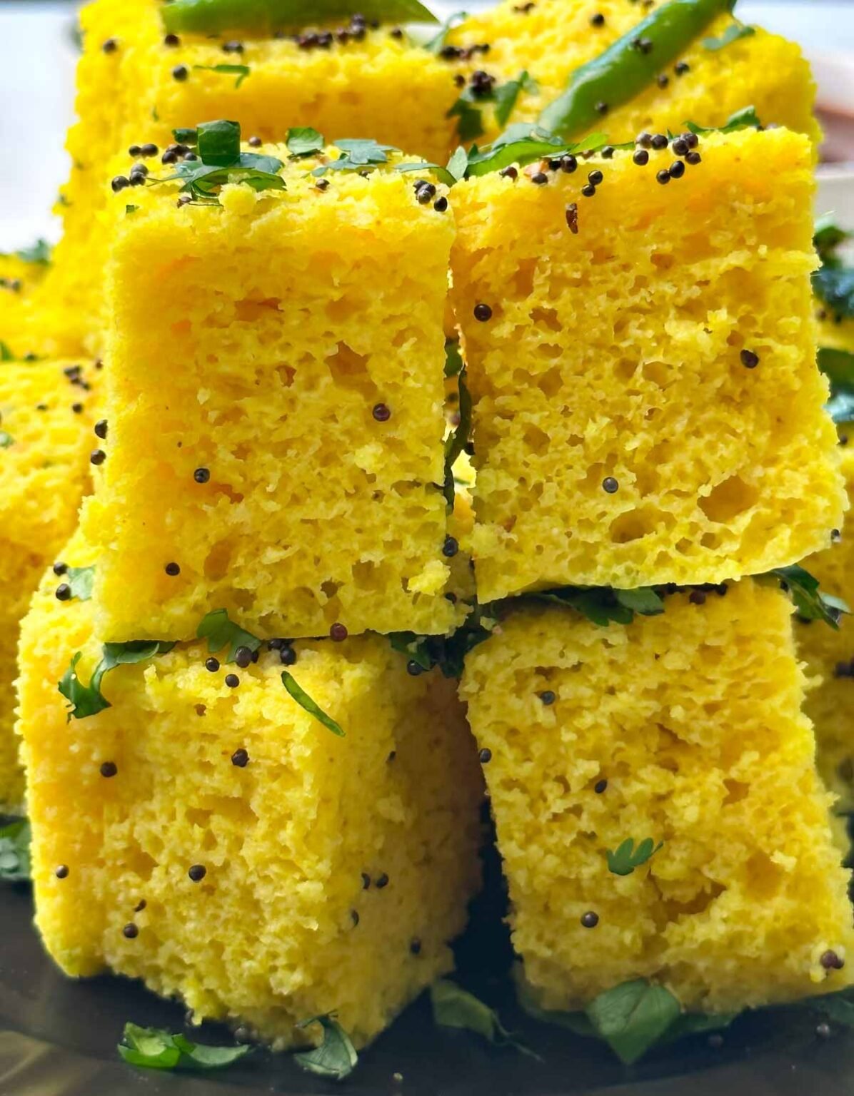 Khaman Dhokla Recipe (Soft & Spongy) - Indian Veggie Delight