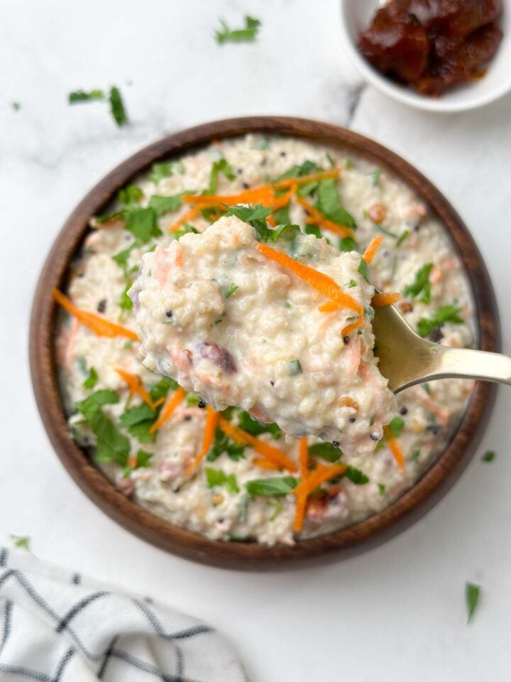 Millet Curd Rice - Indian Veggie Delight