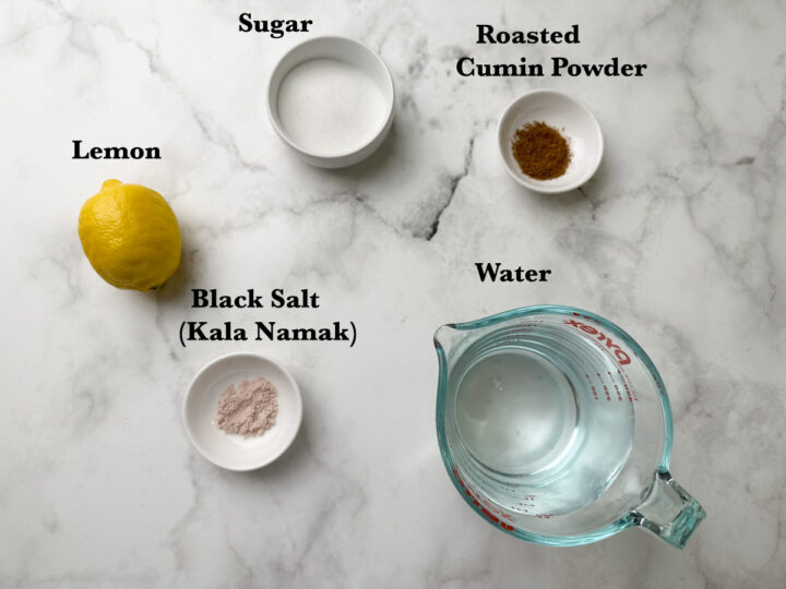 Nimbu Pani | Shikanji (Indian Lemonade) - Indian Veggie Delight