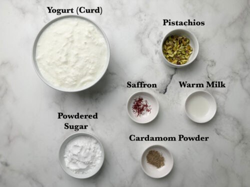 Shrikhand Recipe (Sweetened Flavored Yogurt) - Indian Veggie Delight