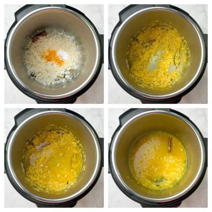 Indian Turmeric Yellow Rice - Indian Veggie Delight