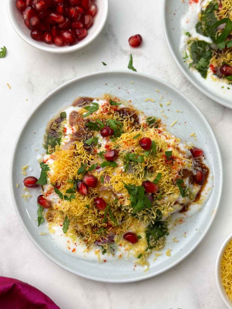 Aloo Tikki Chaat - Indian Veggie Delight