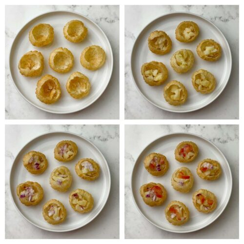 Dahi Puri | Dahi Sev Batata Puri - Indian Veggie Delight